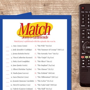 Seinfeld Printable Party Games Bundle, Trivia, Pictionary, Would You ...