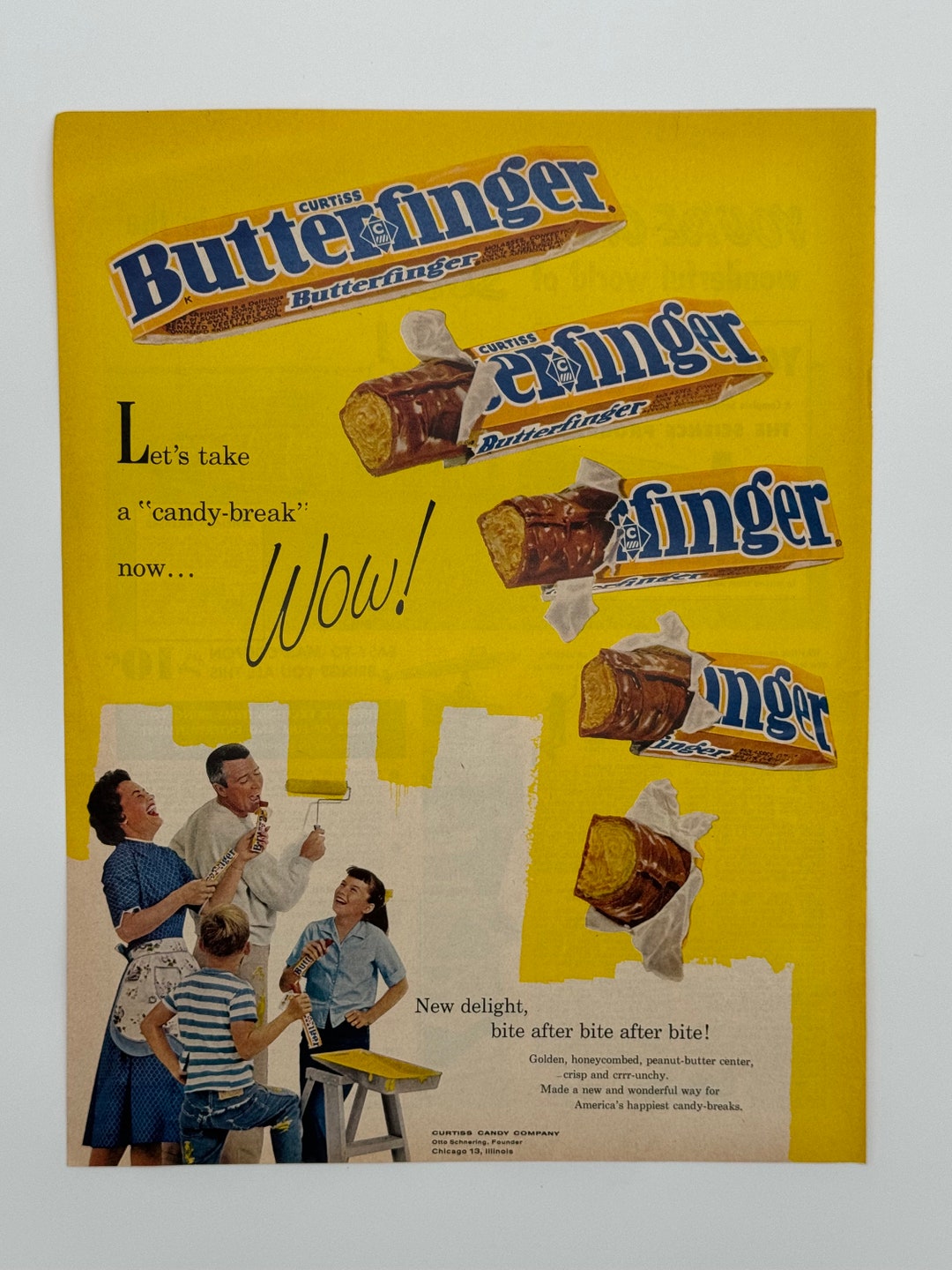 Butterfinger Candy 1960’s Kitchen Decor Home Gift Original ...