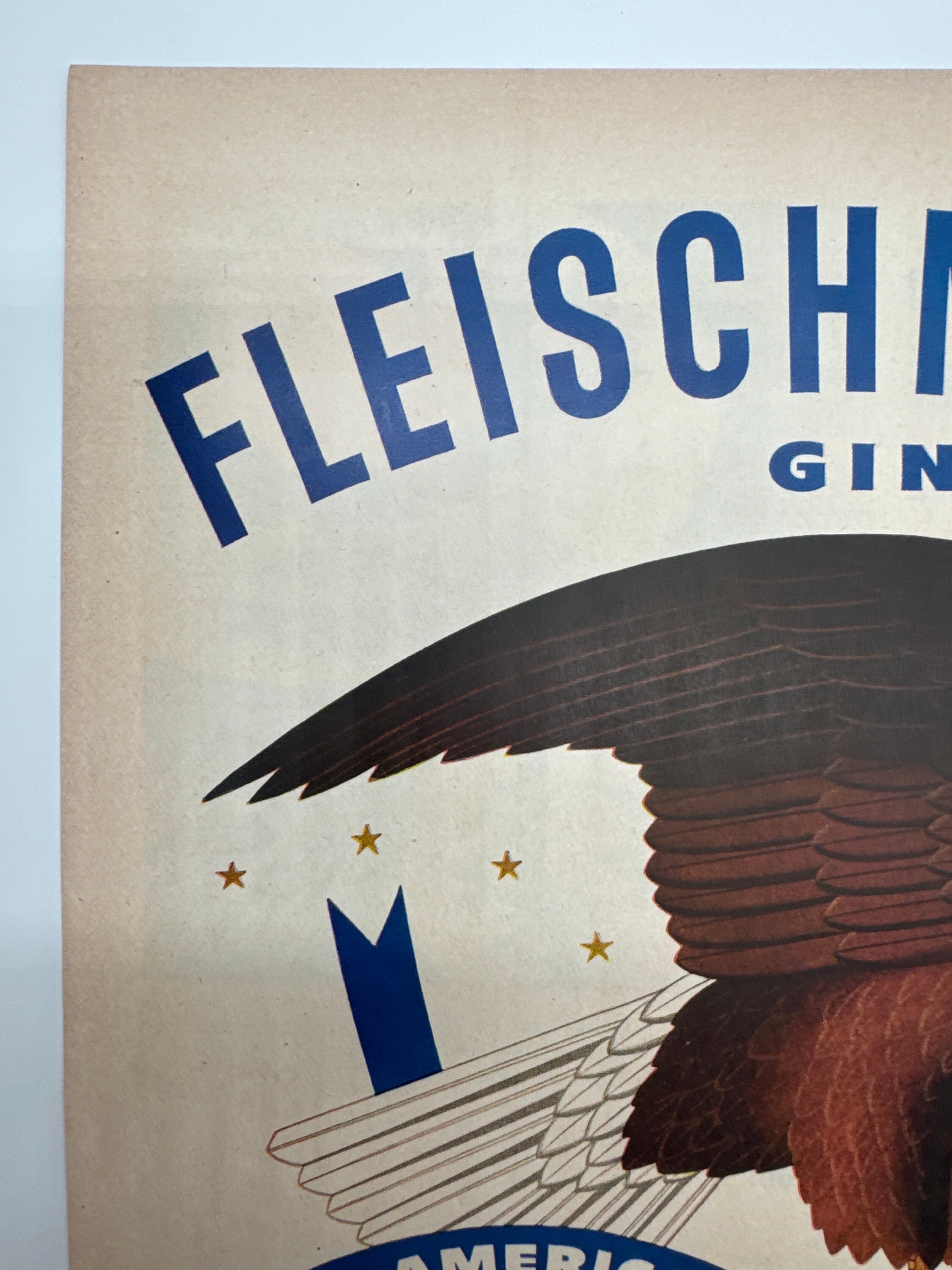 Fleischmann’s Gin Alcohol Advertisement Gift Home 1950’s Original Wall ...