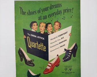 Weatherbird Shoes Vintage Ad - 1950s Time Life Magazine - Etsy