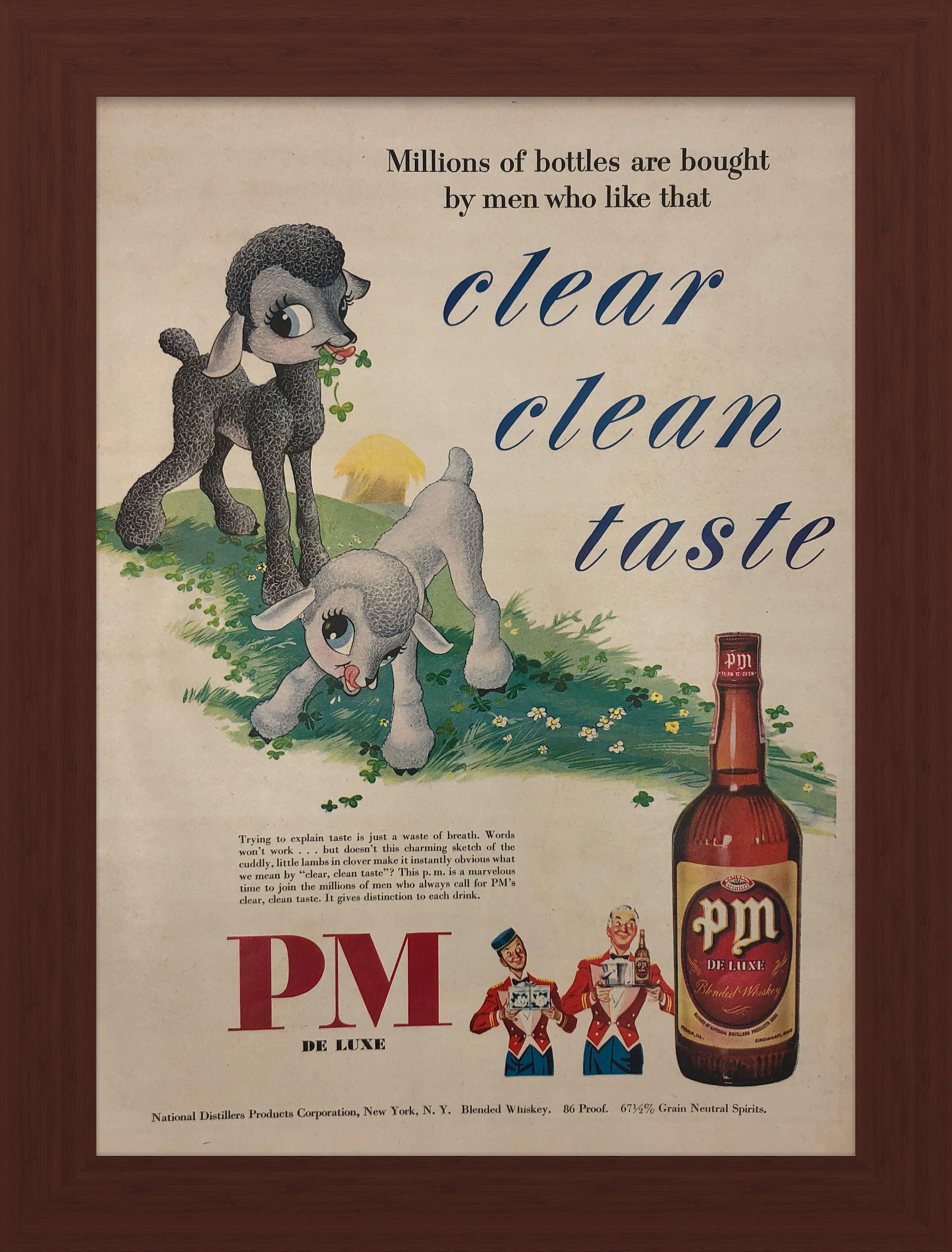 PM Whiskey Alcohol Advertisement Man Cave Decor Home Decor - Etsy