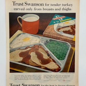Swanson TV Dinner Advertisement 1960’s Kitchen Decor Home Dinner ...