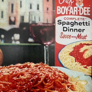 1961 Chef Boy-ar-dee Ad: Mid-century Kitchen Wall Art - Etsy