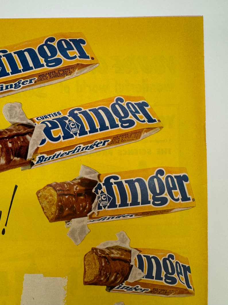 1961 Butterfinger Candy Ad: Mid-century Kitchen Wall Art - Etsy
