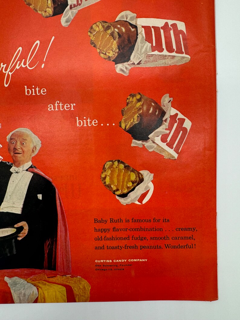 Baby Ruth Candy 1960’s Kitchen Decor Home Original Advertisement Wall ...