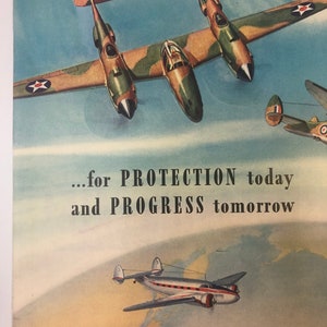 Lockheed Advertisement 1940’s Man Cave Decor Home Decor Original ...