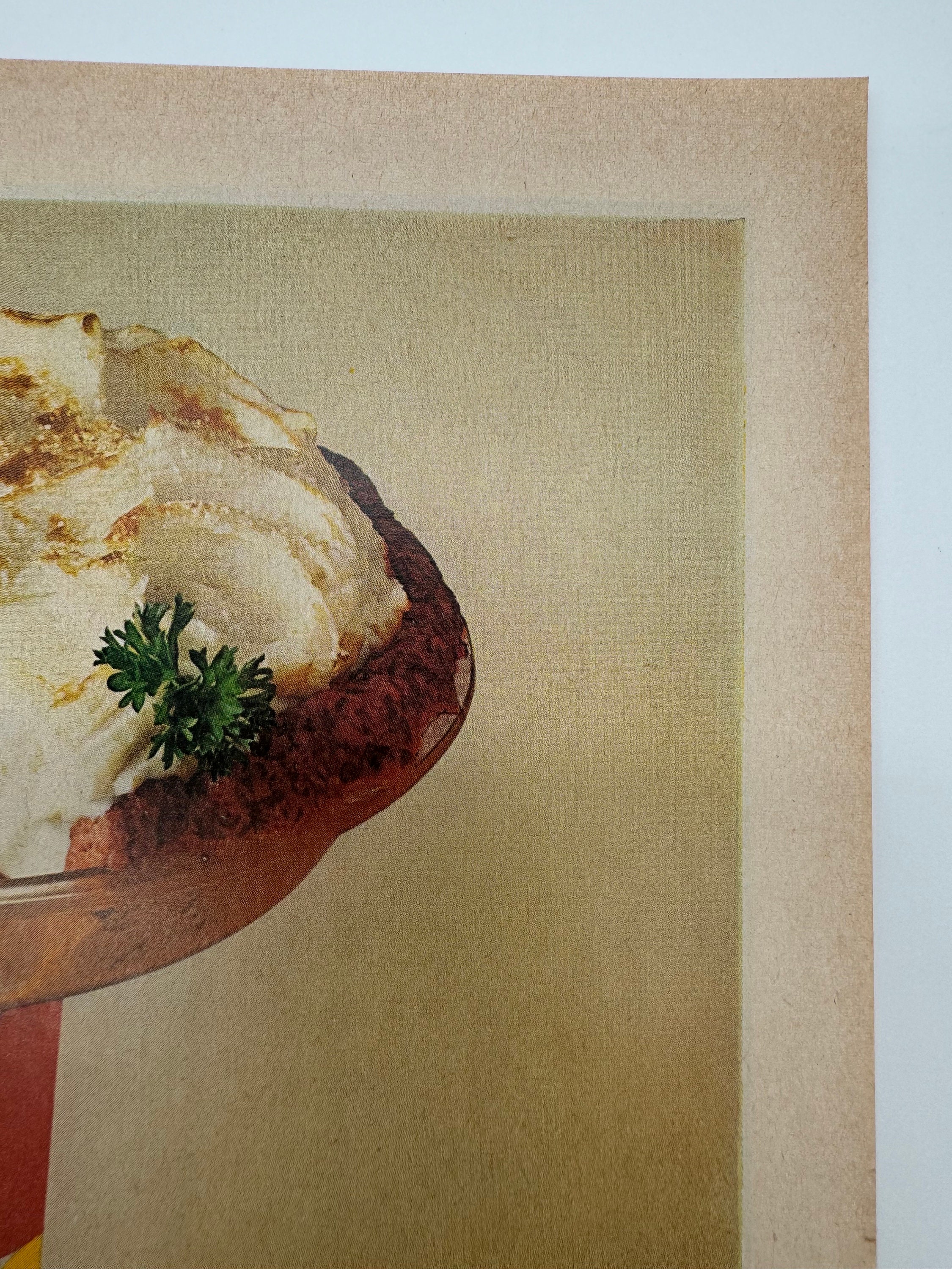 Bordens Potato Food Advertisement 1960’s Kitchen Decor Home Pie ...