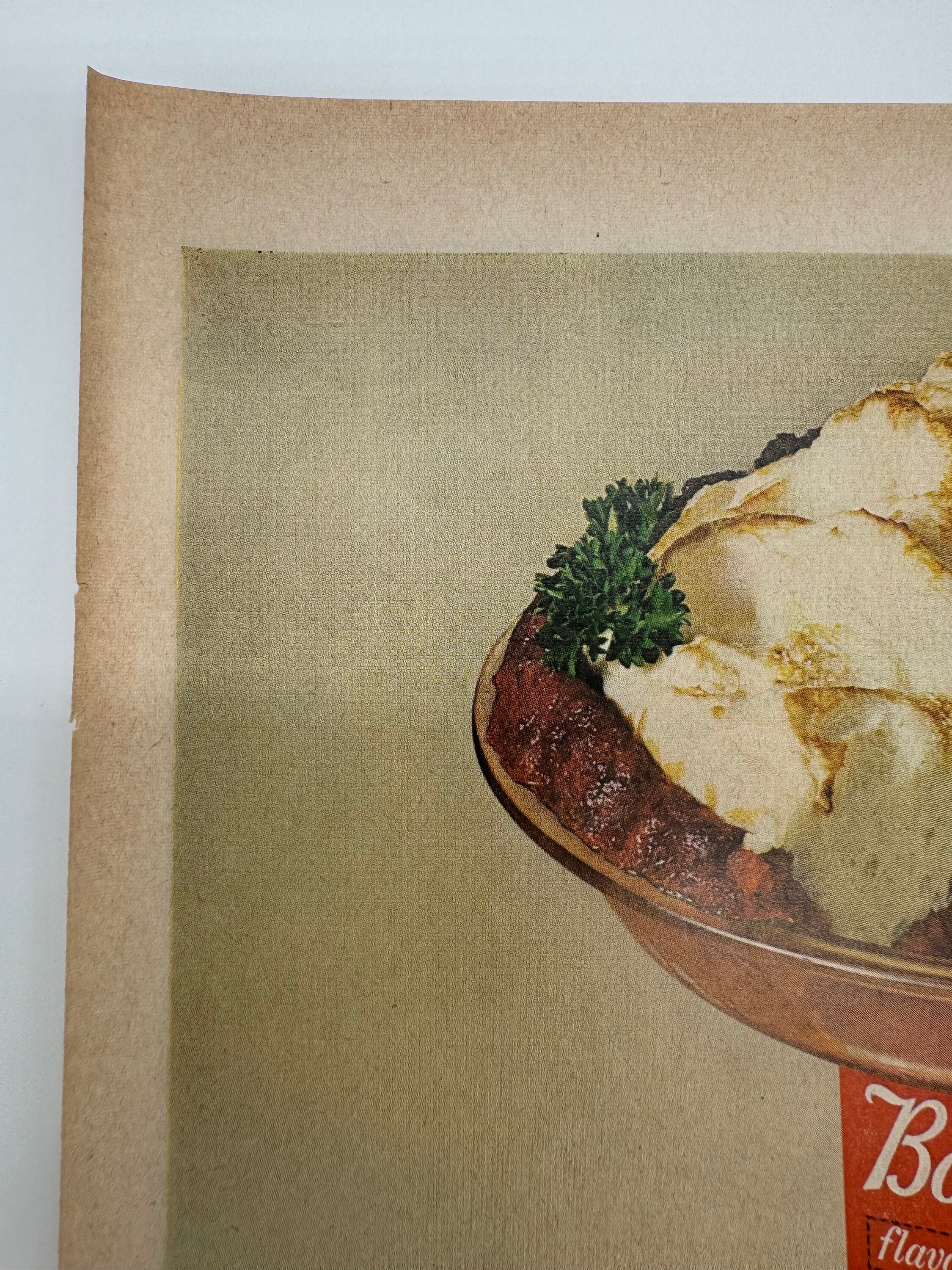 Bordens Potato Food Advertisement 1960’s Kitchen Decor Home Pie ...