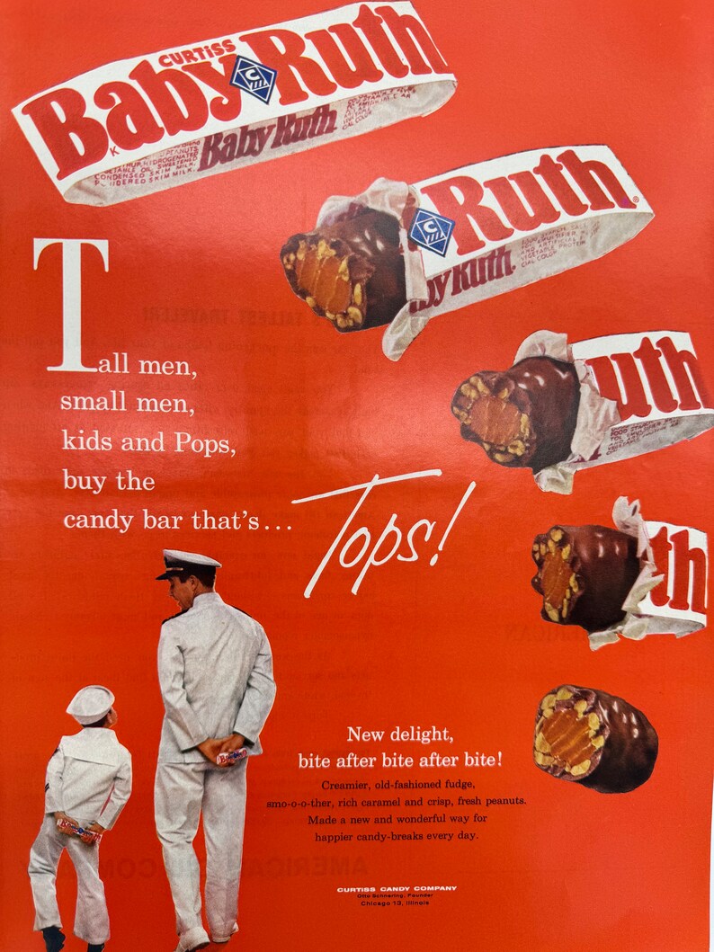 Baby Ruth Candy 1960’s Kitchen Decor Home Decor Original Advertisement ...