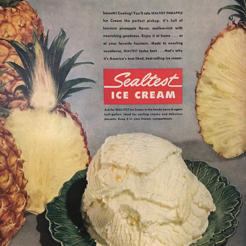 Sealtest Ice Cream - Etsy