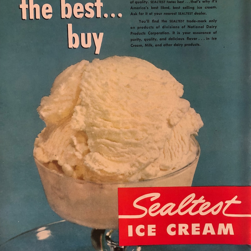 Sealtest Ice Cream - Etsy