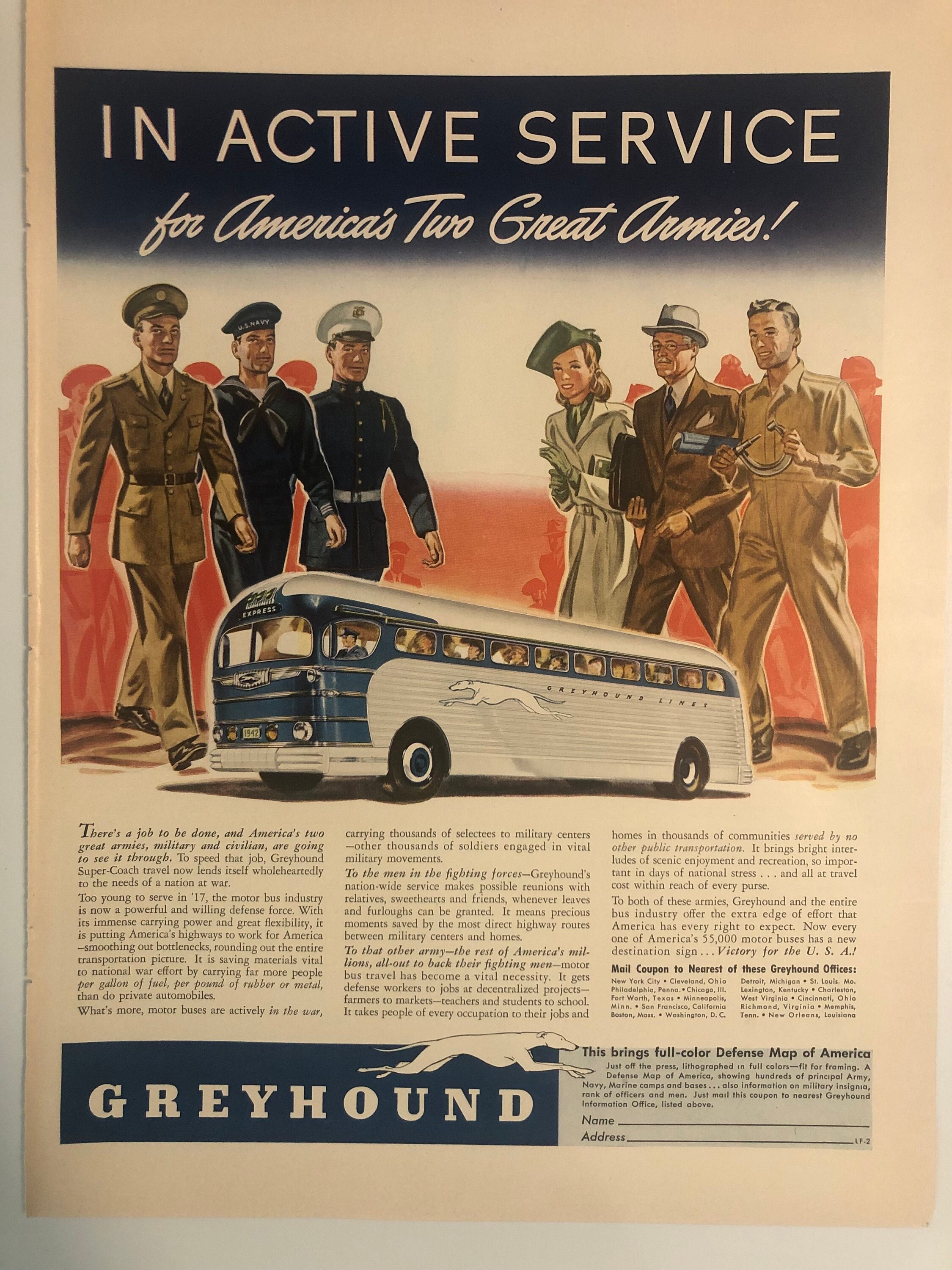 Vintage Greyhound Bus Logo