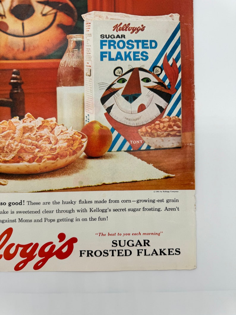 Kellogg’s Frosted Flakes Cereal 1960’s Kitchen Decor Home Decor ...