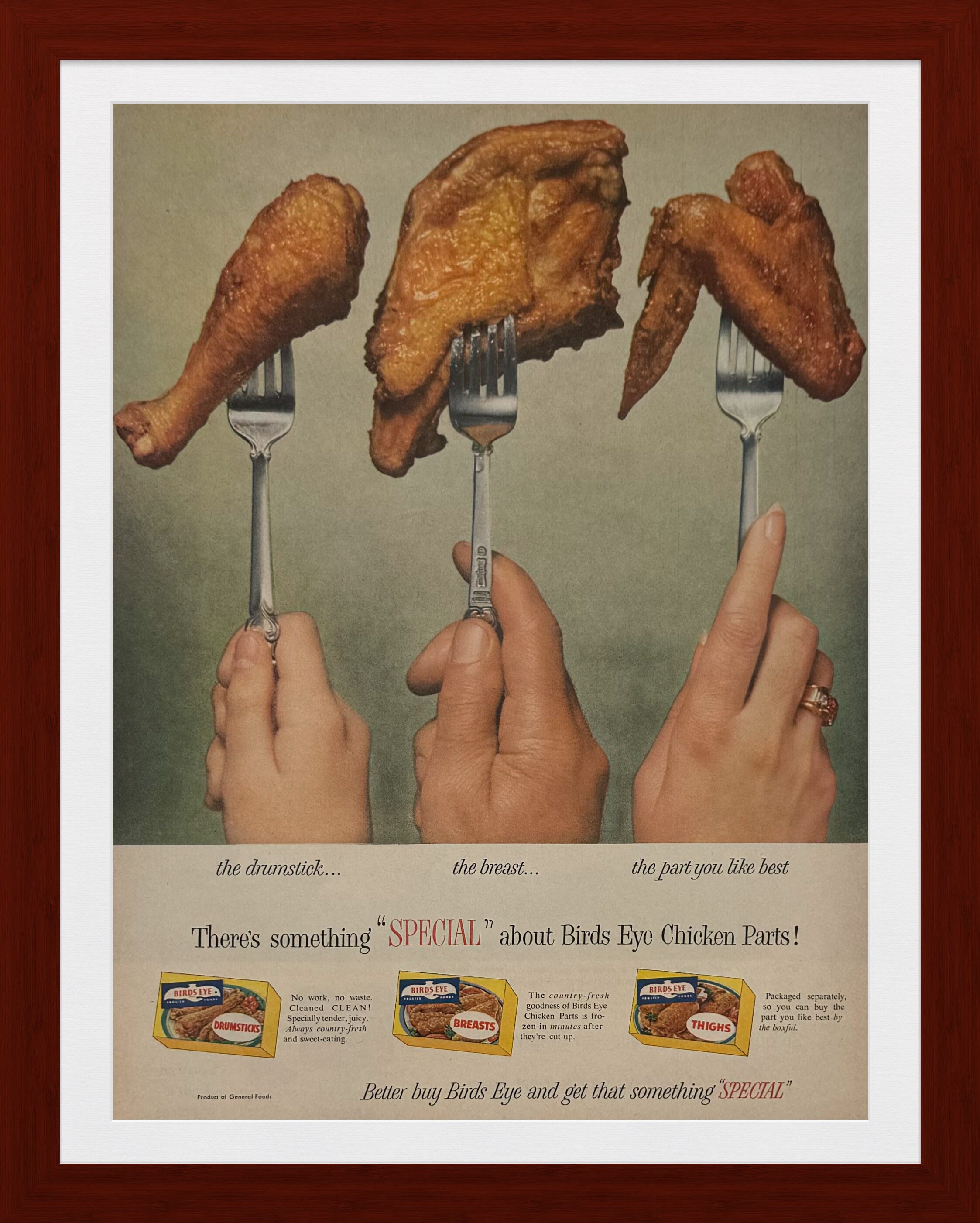 Birds Eye Chicken TV Dinner 1950’s Kitchen Decor Home Decor Original ...