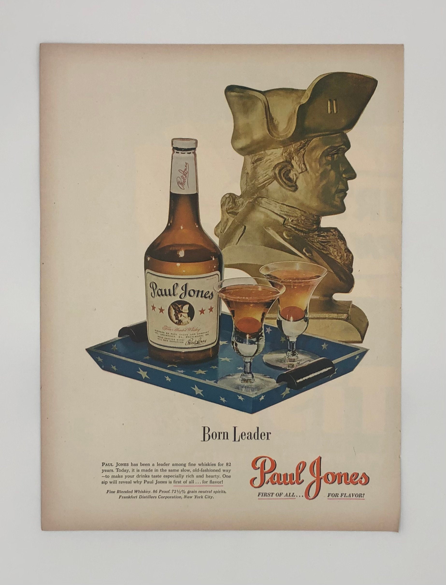 Paul Jones Alcohol Advertisement Man Cave Decor Home Decor - Etsy