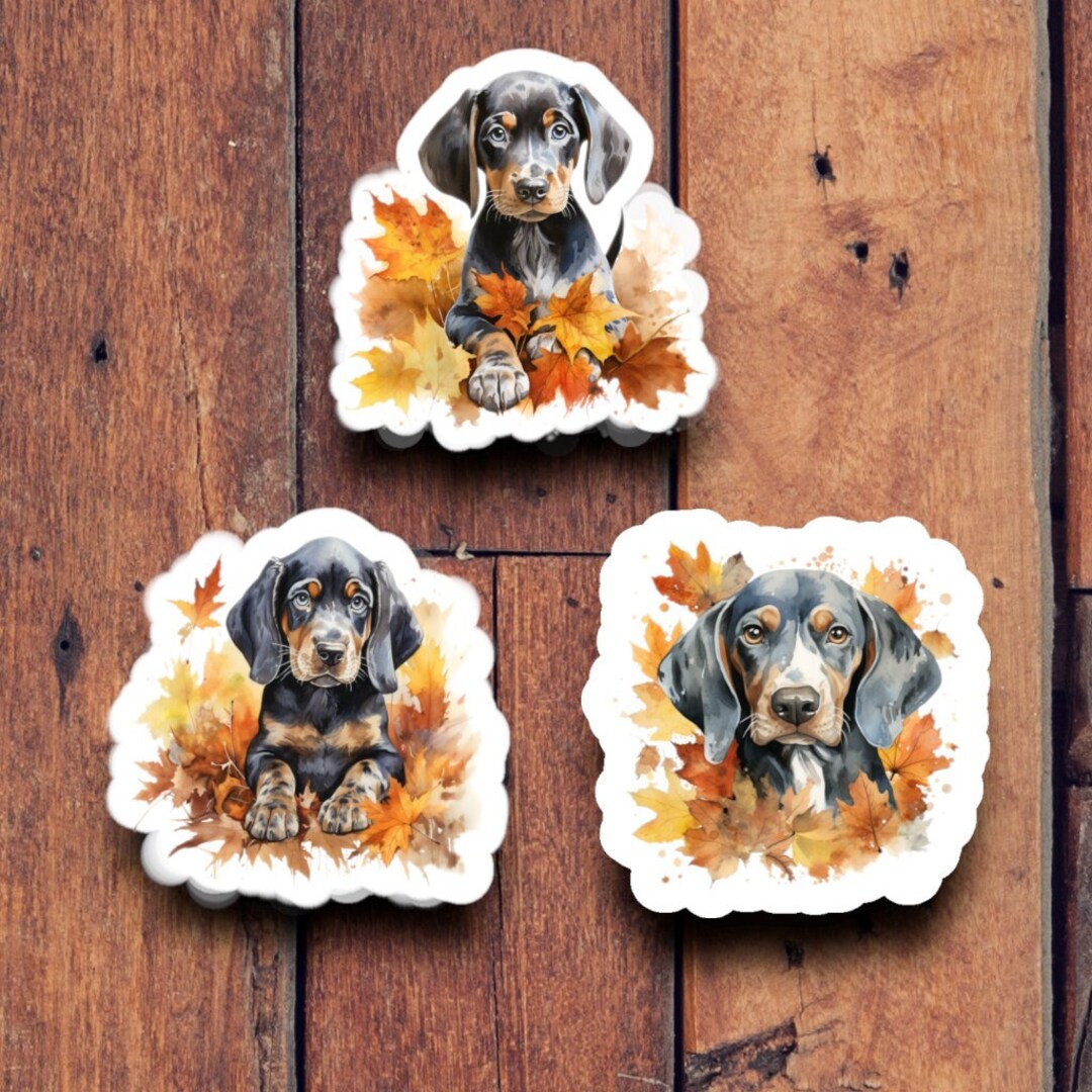 Bluetick Coonhound Sticker Set Hound Dog Stickers - Etsy