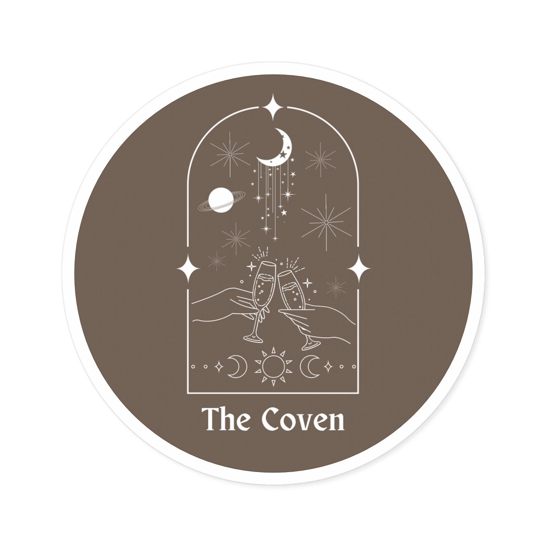 Celestial Coven Round Sticker - Etsy
