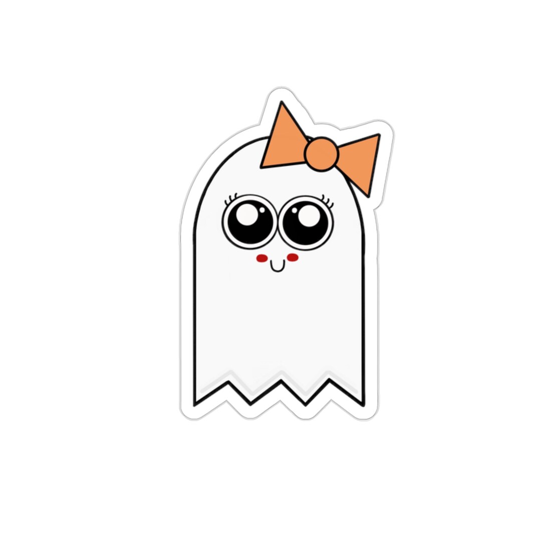 Cutie Ghoul Ghost Vinyl Sticker - Etsy