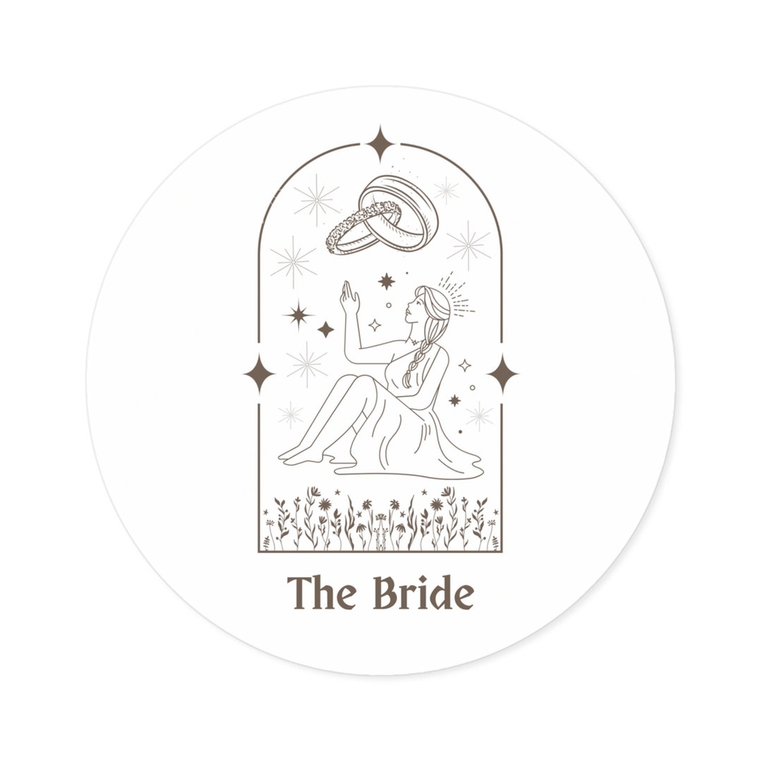 Celestial Bride Round Sticker - Etsy