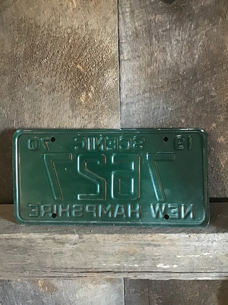 Rare Sought After LOW NUMBER New Hampshire License Plate 1970 Great ...