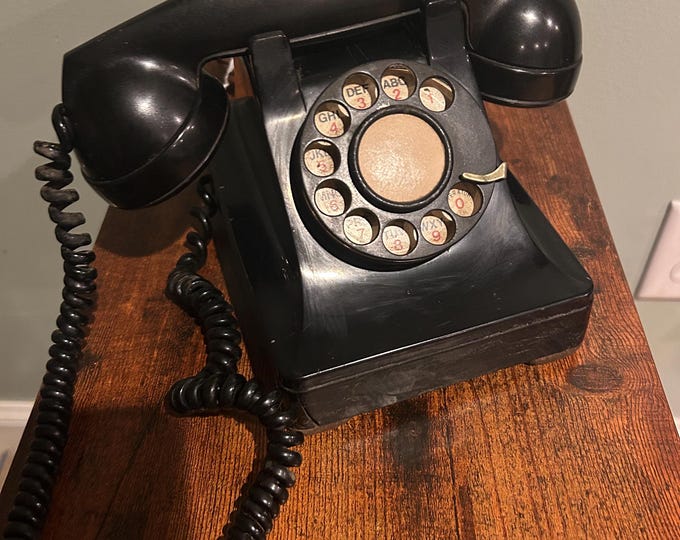 Rotary Phone Vintage. Dial Does Not Return After Number Selected is ...