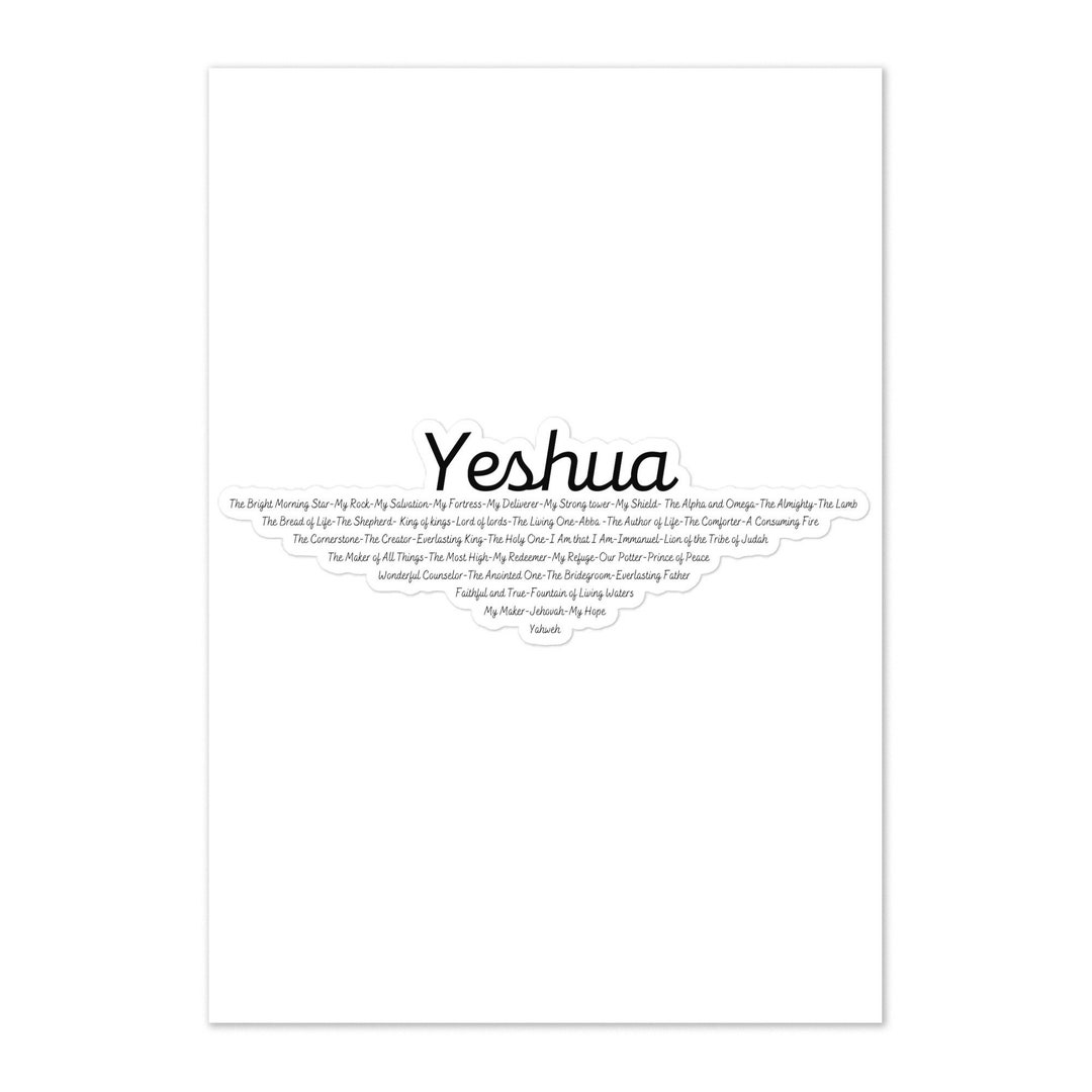 Yeshua Sticker Sheet - Etsy