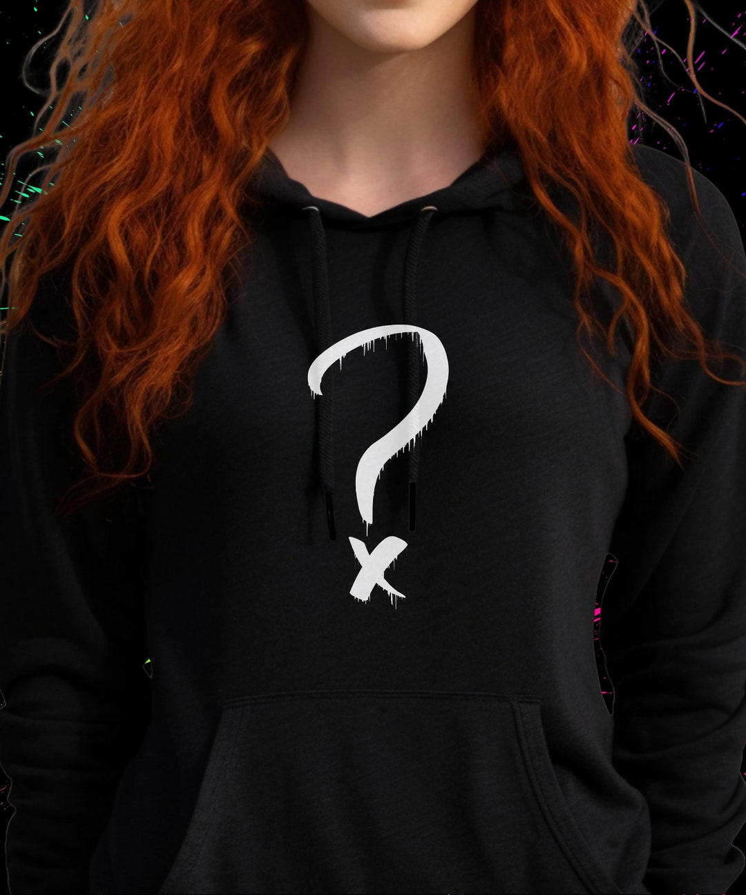 Question Mark Hoodie, Questions Hooded Sweatshirt, Ask Sweater, Cold ...