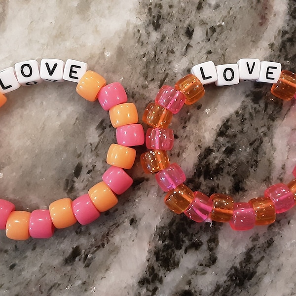 Love Bead Bracelet - Etsy