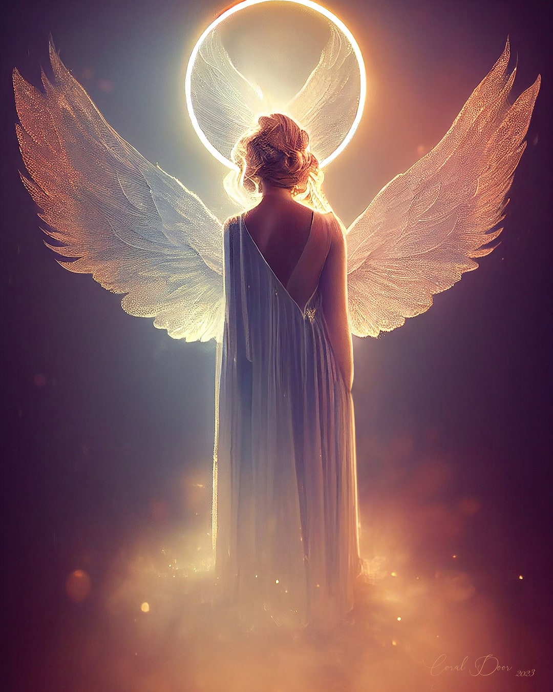 Her Wings 16x20 Christian Angel Art Digital Print - Etsy