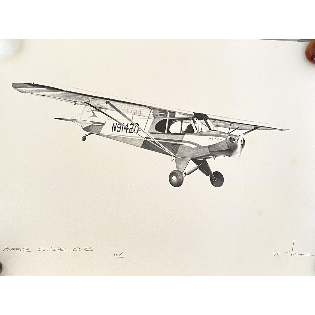 DAN WITKOFF- Piper Super Cub PA-18 Signed Limited Edition Airplane ...