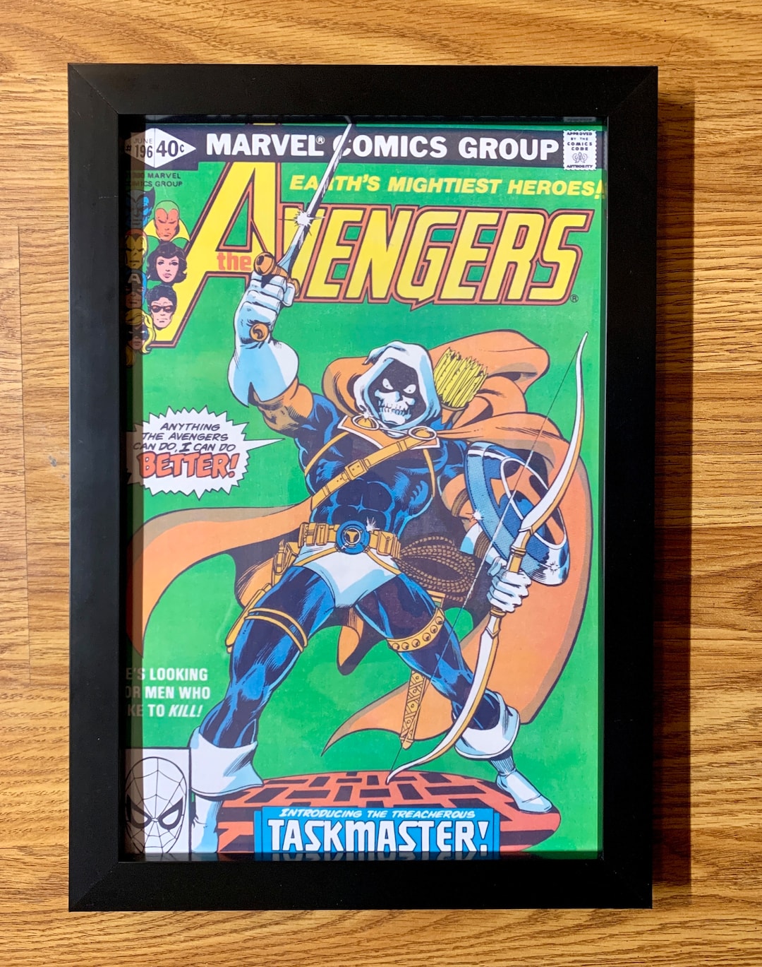 The Avengers 196 Taskmaster Debut Issue vintage Cover Print 8x12 - Etsy