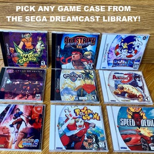 Pick Any Title - SEGA Dreamcast - Custom Replacement CD Jewel Cases ...