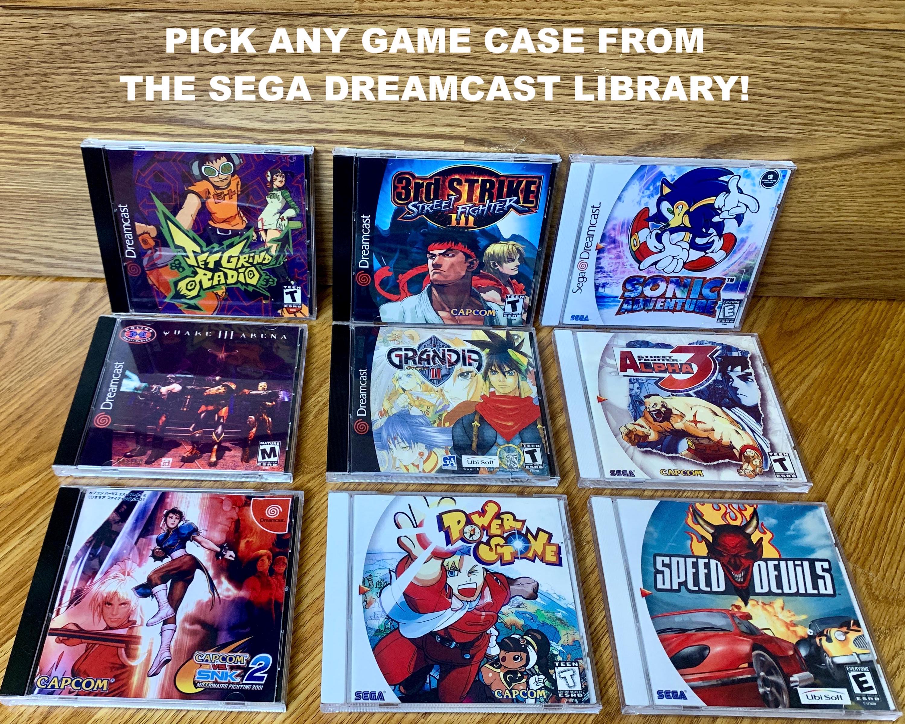 Pick Any Title - SEGA Dreamcast - Custom Replacement CD Jewel Cases ...