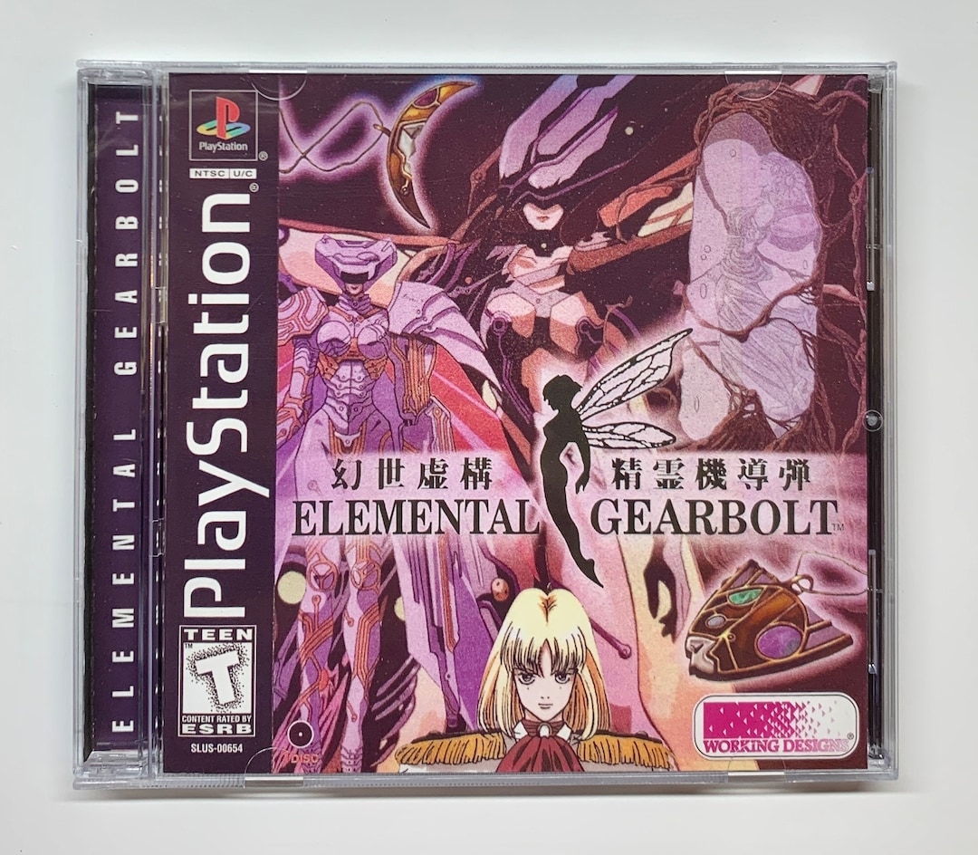 Elemental Gearbolt Playstation 1 custom Replacement Game Case - Etsy