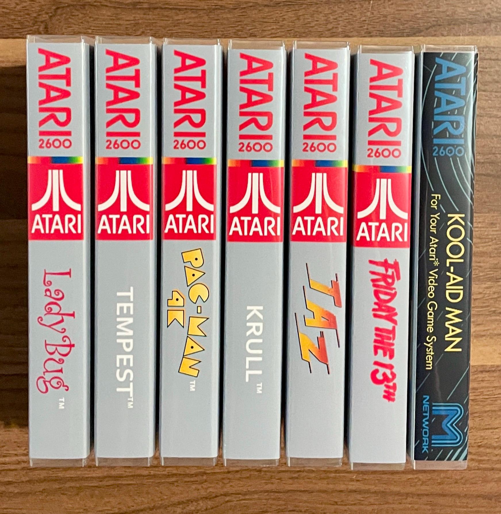 Pick Any Title - Atari VCS 2600 - New Clear Universal Game Cases - No ...