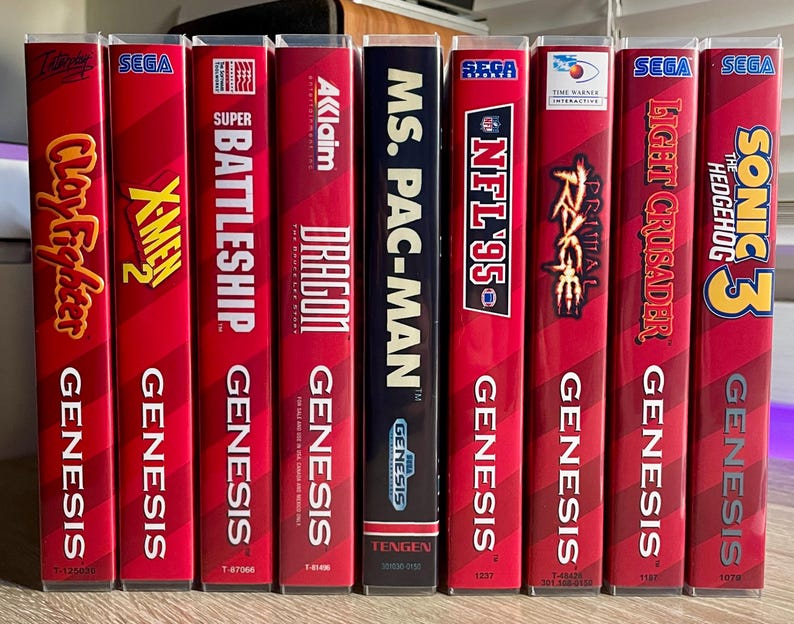 Pick Any Title - SEGA Genesis / Mega Drive - New Clear Universal Game ...