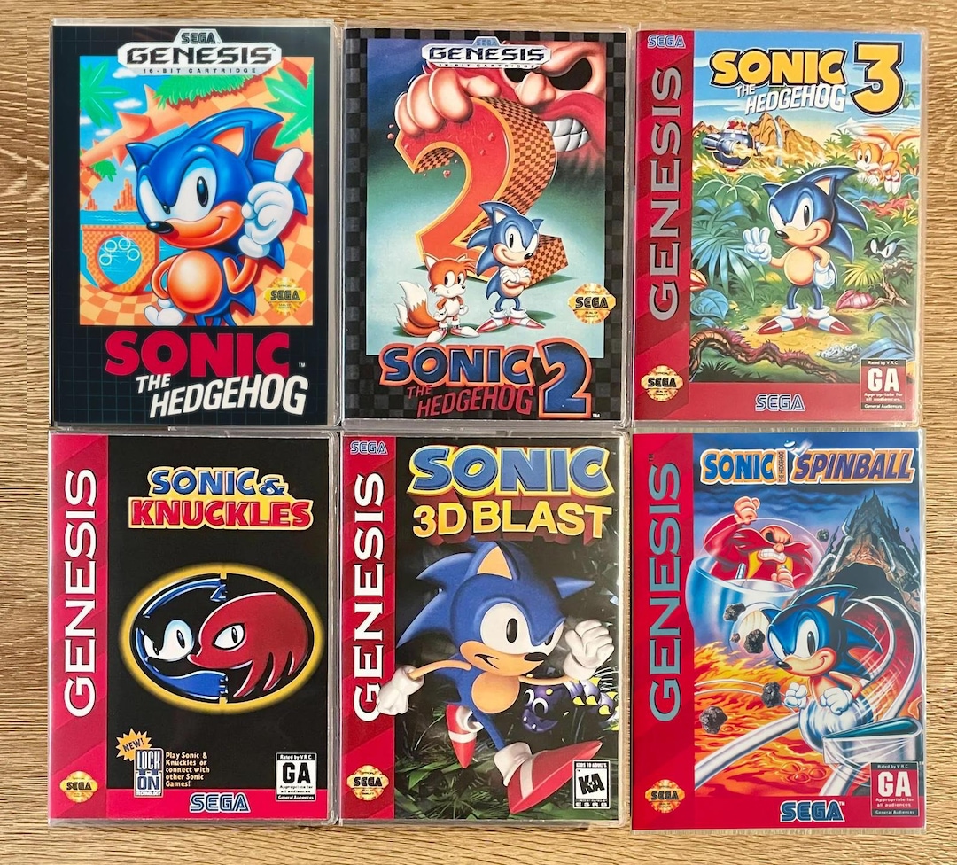 Sonic and Knuckles - Sonic 1 -2 - 3 - 3D Blast - Spinball - SEGA ...