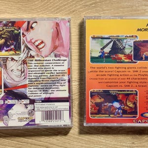 Capcom Vs. SNK 1 and 2 - Sega Dreamcast Custom Game Case - No Manual ...