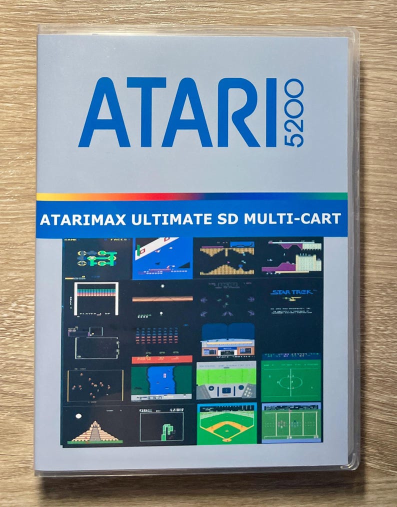 Atarimax SD Multi-cart - Atari 5200 - Custom Clear Game Case Only - No ...