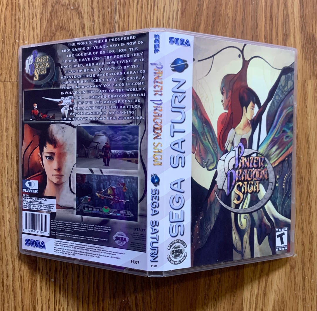 Panzer Dragoon Saga - Sega Saturn Custom 4 Disc Jewel Game Case - Etsy