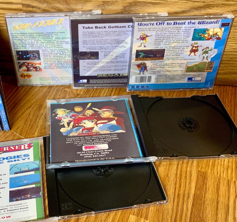 Pick Any Title - Sega CD / Mega CD - Replacement CD Jewel Cases - Etsy