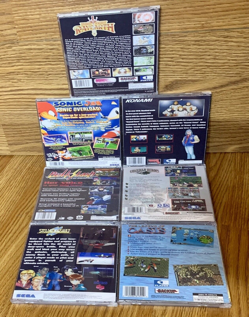 Sega Saturn US Custom Replacement CD Jewel Cases Pick Any Title - Etsy