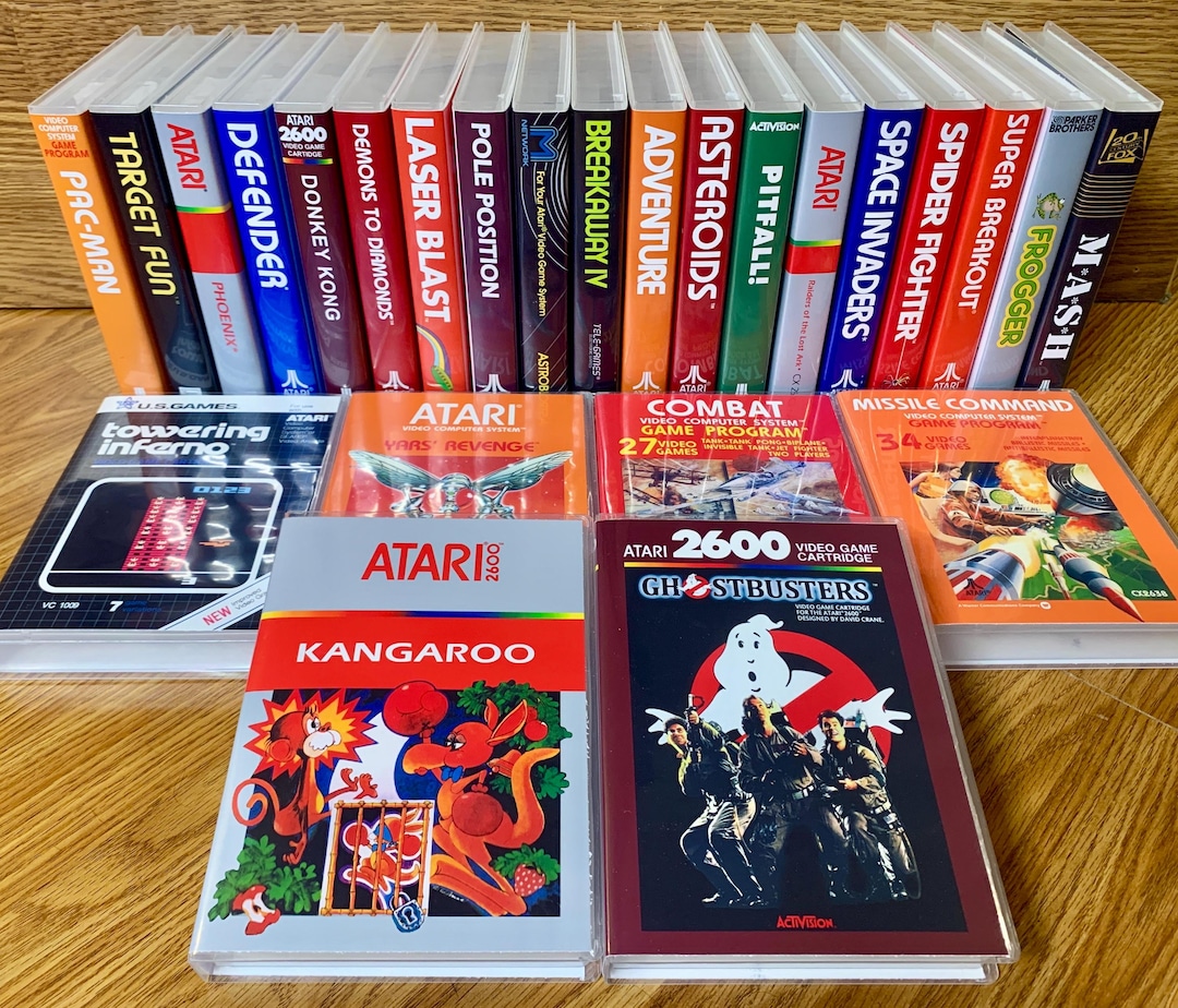 Pick Any Title - Atari VCS 2600 - New Clear Universal Game Cases - Free ...