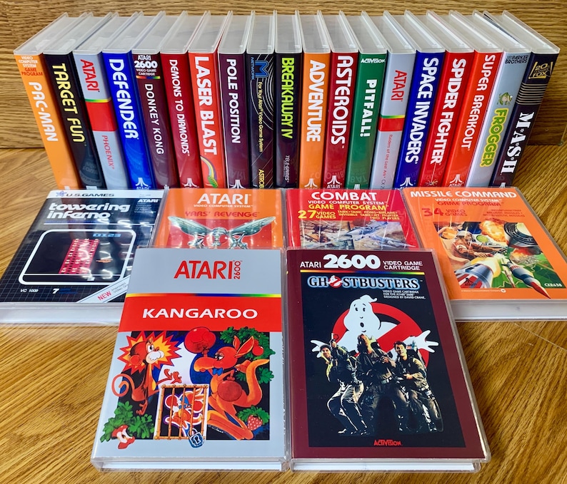 Pick Any Title - Atari VCS 2600 - 7800 - XEGS - New Clear Universal ...