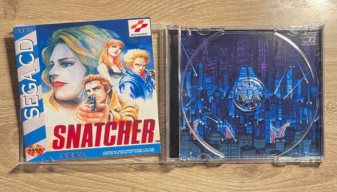 Snatcher - Sega Mega CD Custom Jewel Case - No Disc or Manual - Free ...