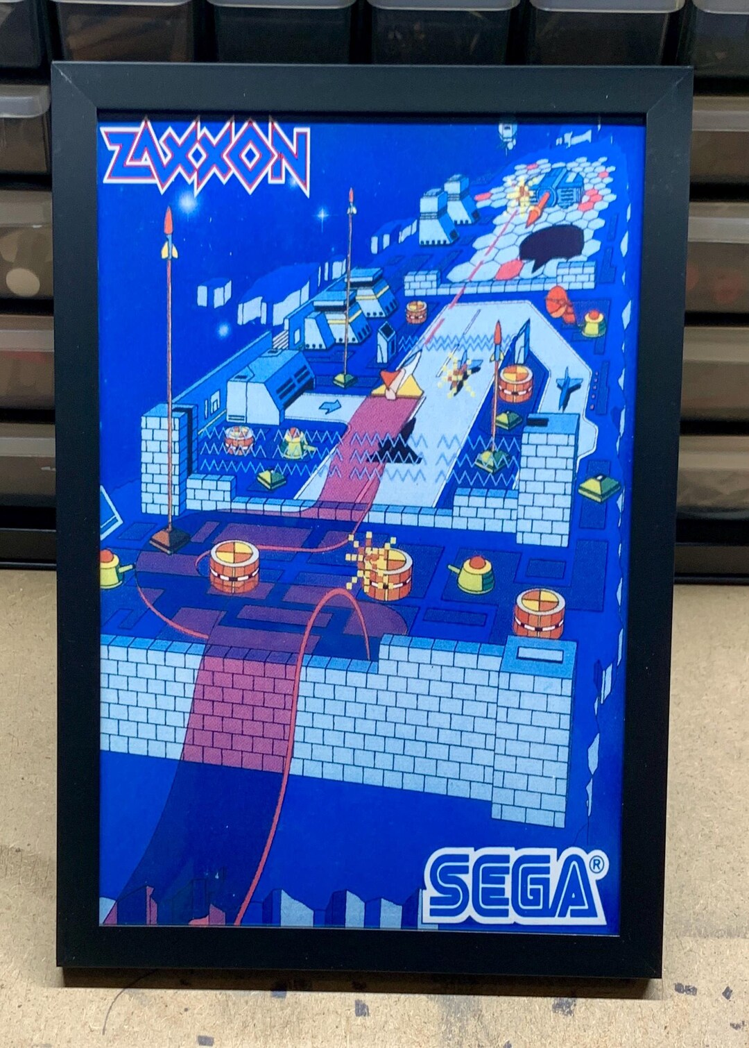 Zaxxon - SEGA Arcade SG-1000 Artwork - New 8x12 Custom Poster - Free ...