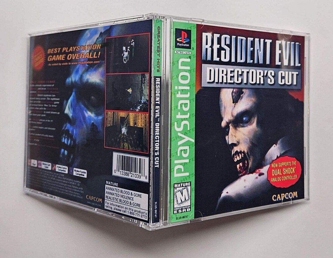 Resident Evil Director's Cut - Playstation 1 / PS1 - New Replacement ...