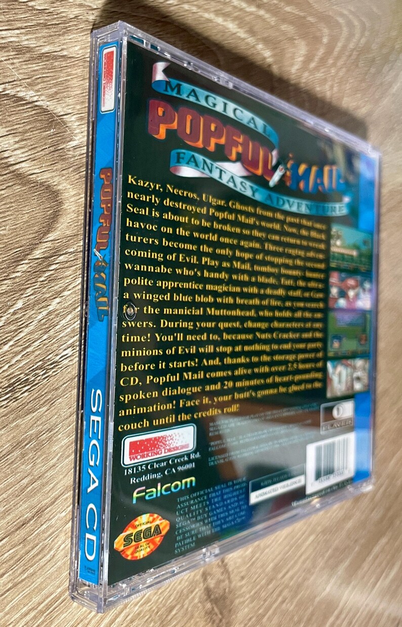 Popful Mail - Sega CD Custom Game Jewel Case - Free Shipping - No Disc ...