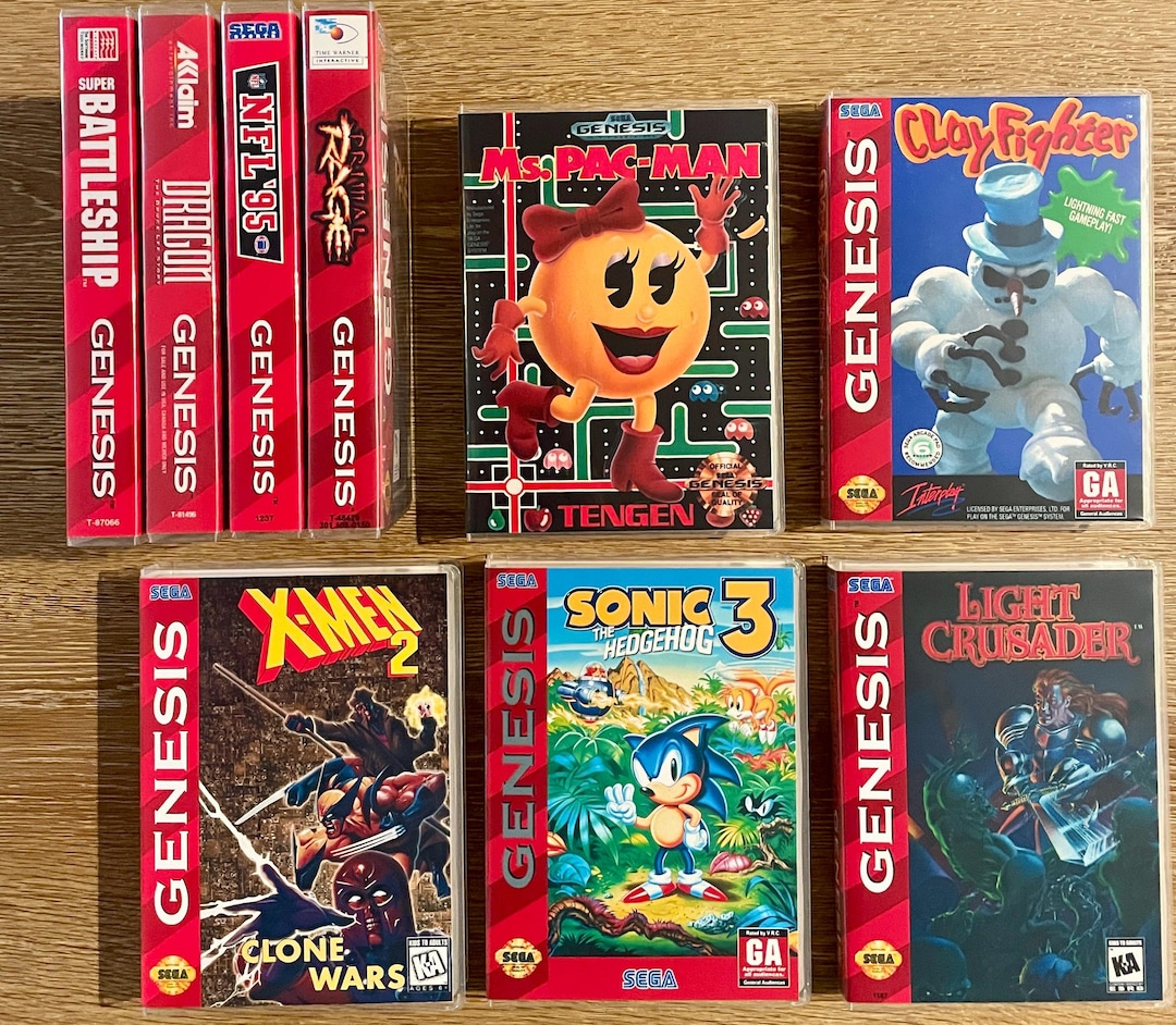 Pick Any Title - SEGA Genesis / Mega Drive - New Clear Universal Game ...