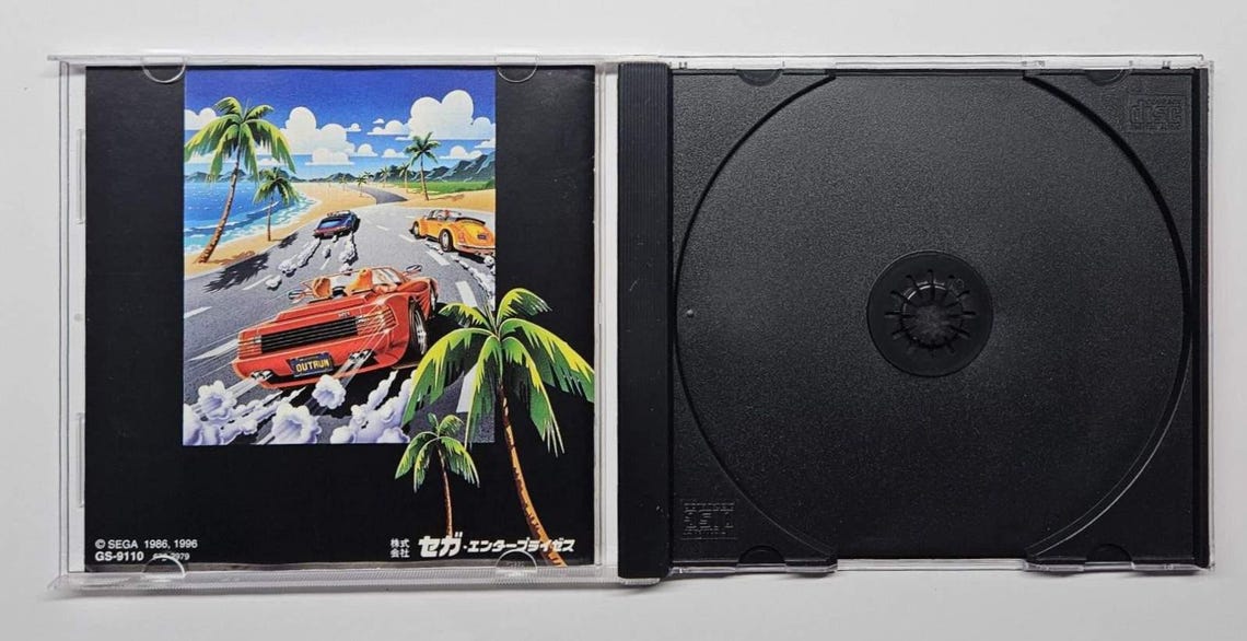 Outrun - Sega Saturn Japan - Custom Game Case With Repro Spine Card ...